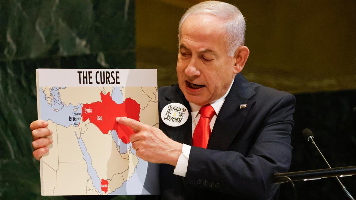 Benjamin Netanyahu speaks at UN, says Israel 'won't buckle under ...