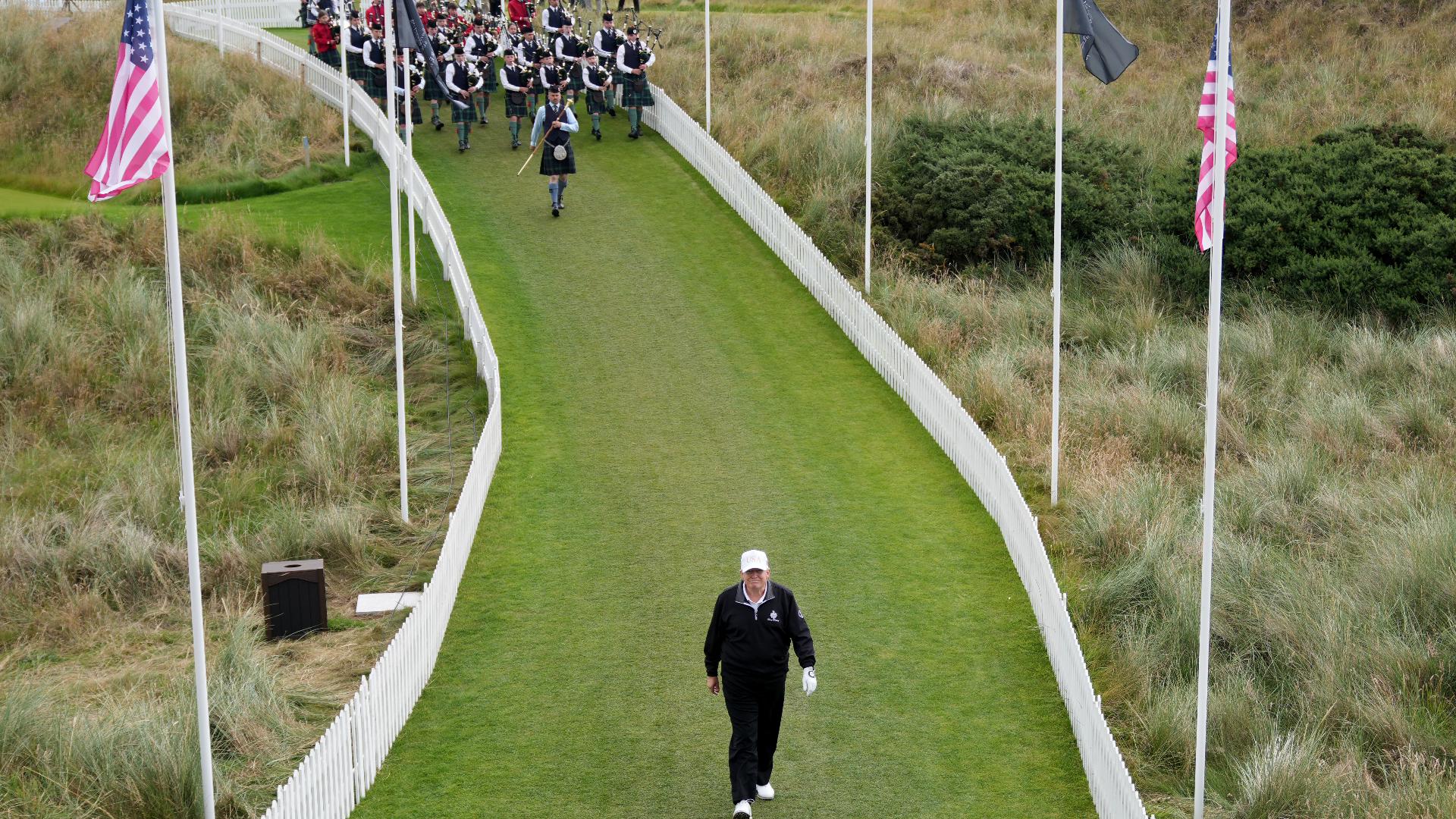 Trump Opens New Scotland Golf Course on Foreign Trip | whas11.com