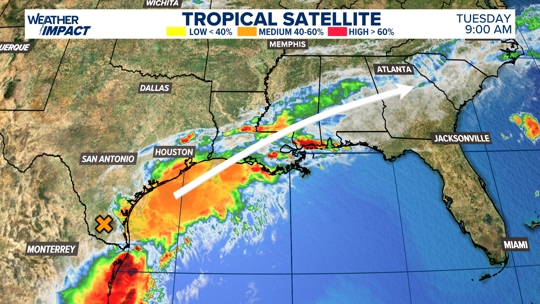 Tropical storm could form in Gulf, bringing heavy rain, flood threat ...