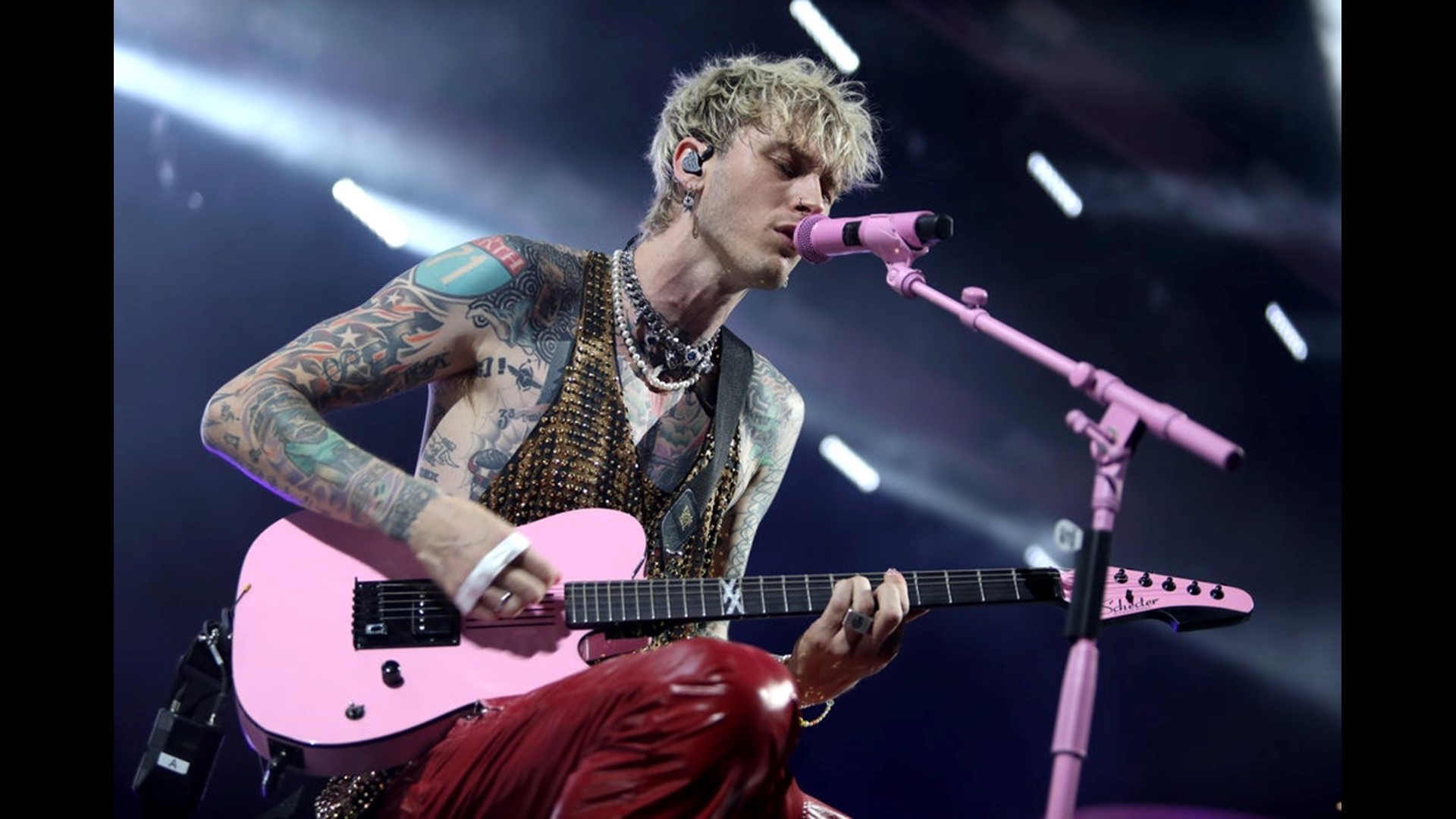 Machine Gun Kelly Debuts New Look Covering His Tattoos and Body in Bold ...