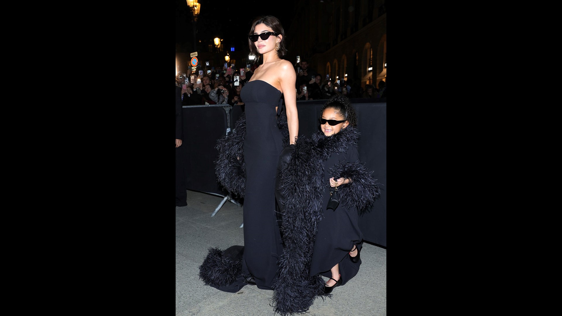 Stormi Webster Twins With Mom Kylie Jenner in Feathers for Her Paris ...