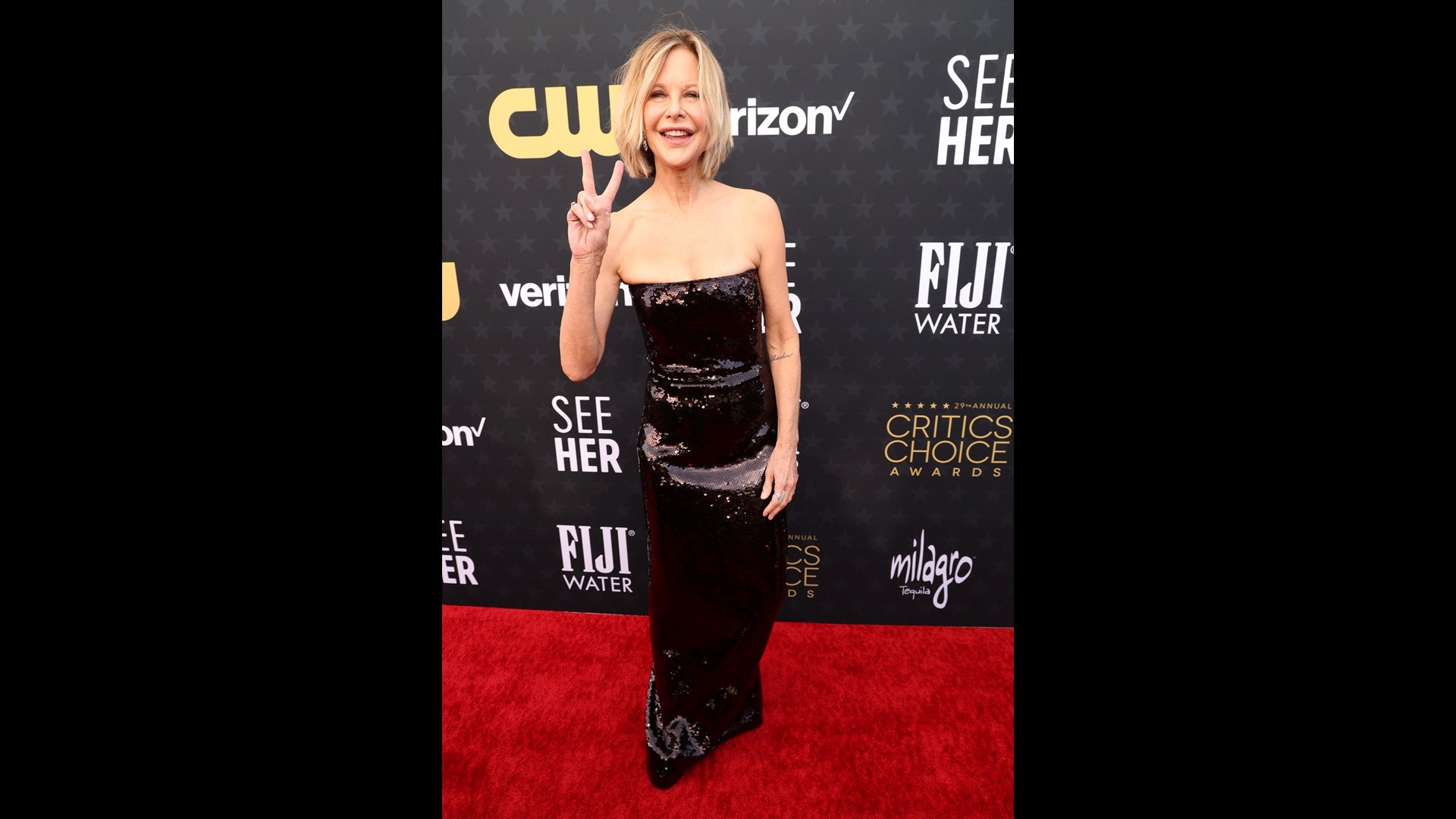 Meg Ryan Makes a Rare Red Carpet Appearance at 2024 Critics Choice ...