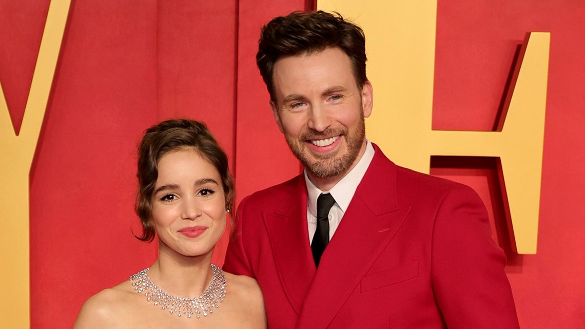 Chris Evans and Wife Alba Baptista Make Their Red Carpet Debut at Oscars After-Party | whas11.com