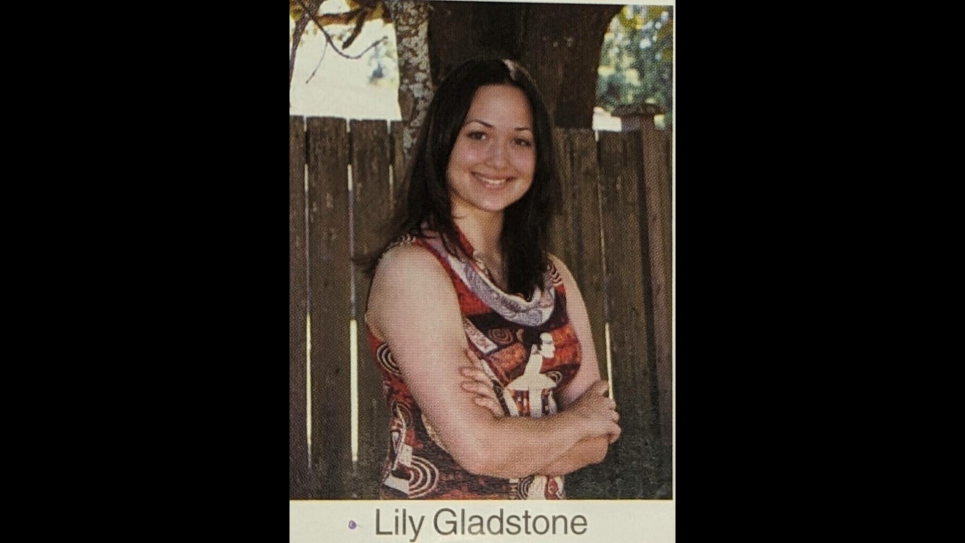 Lily Gladstone Reacts to Her High School Yearbook Photo Going Viral ...