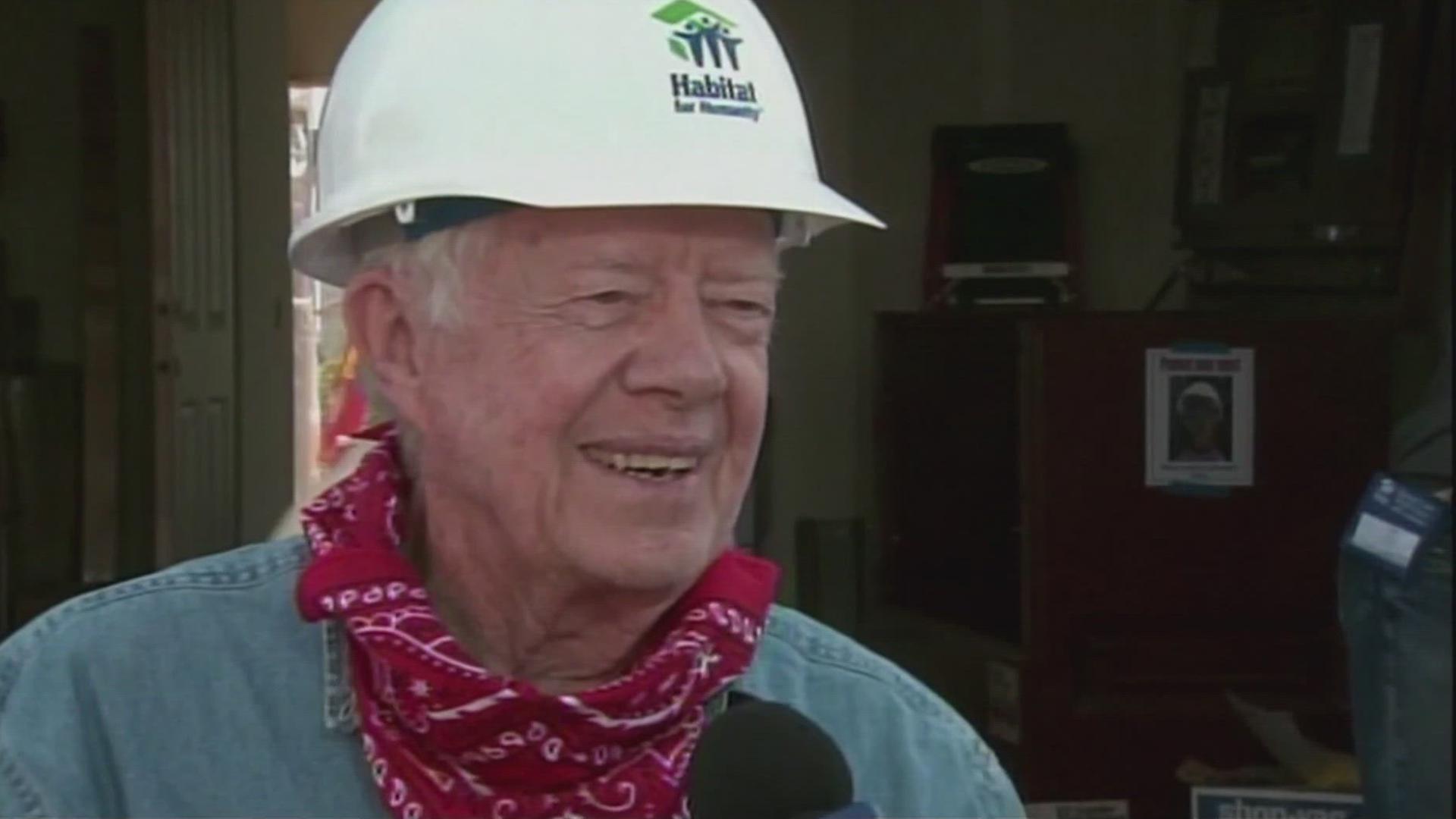 Jimmy Carter built homes for the poor in his 90s | whas11.com
