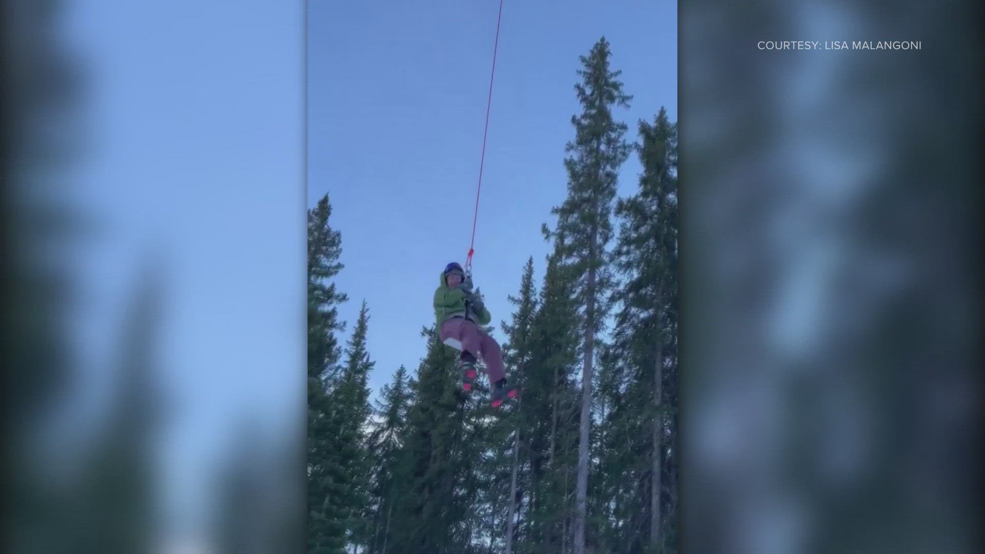 Skiers and snowboarders saved in dramatic rescue from a gondola ...