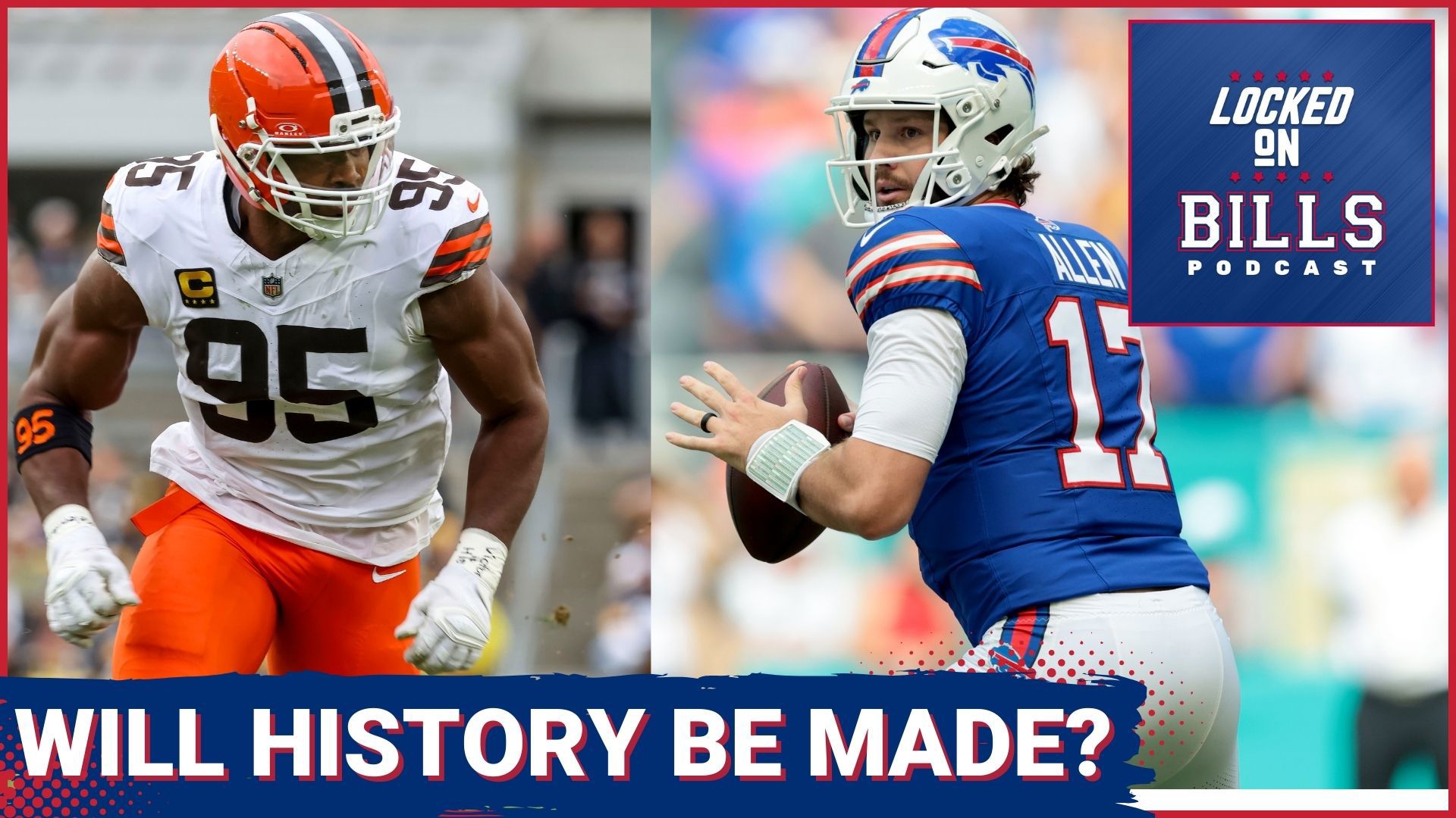 SACK CHASE: Can Myles Garrett BREAK History vs Buffalo Bills as Josh ...