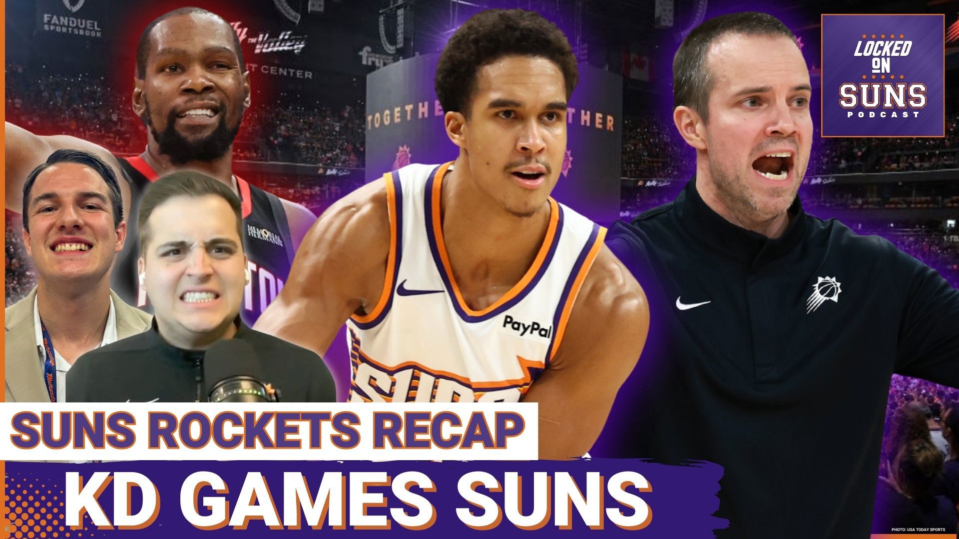 The Suns FALL To The Rockets On A Kevin Durant Game Winner As Offense ...