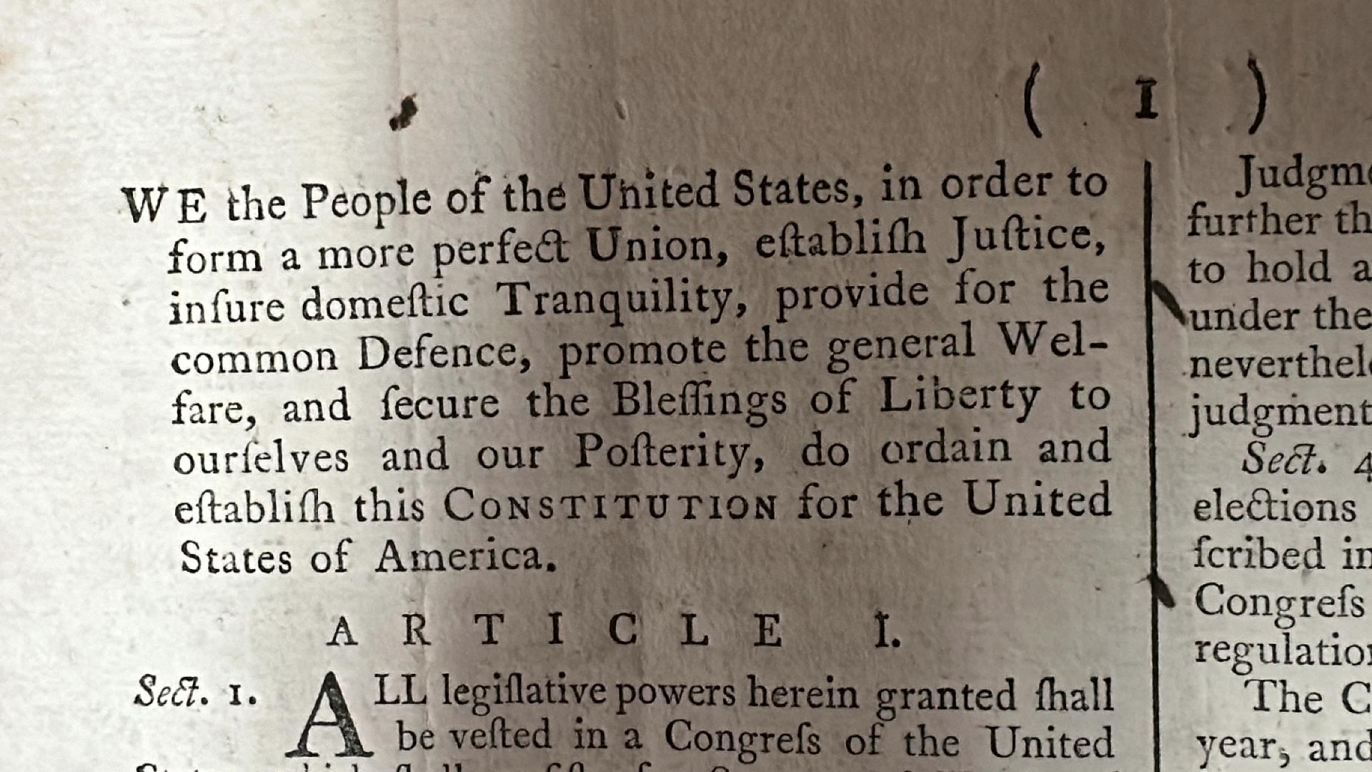 1787 copy of US Constitution sells for $9 million at NC auction ...