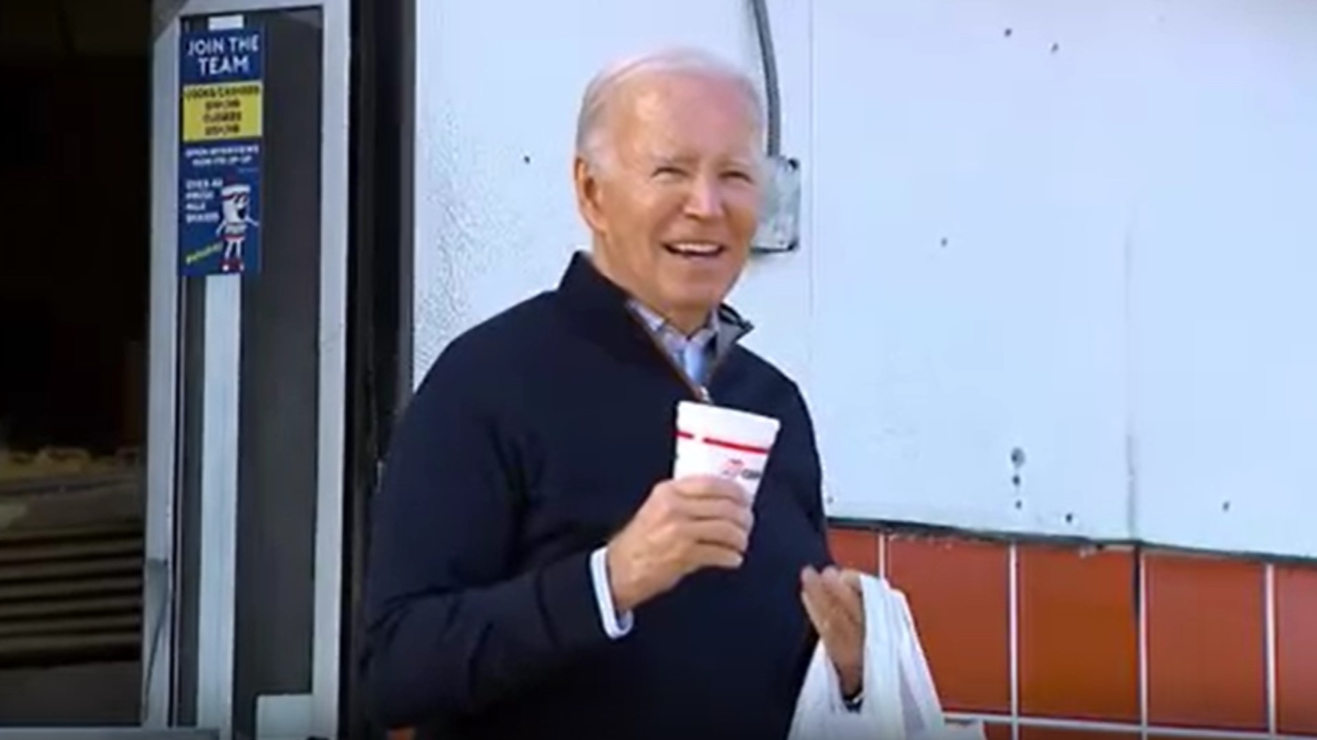 Biden stops by Cook Out for a milkshake | whas11.com