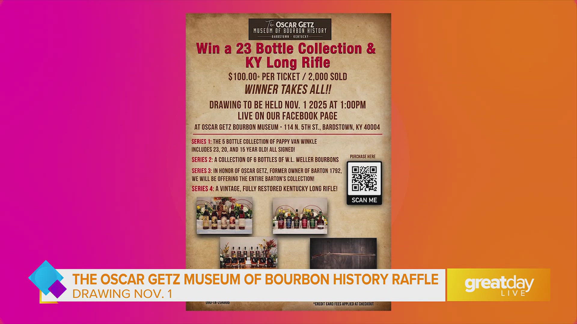 GDL: Enter the Oscar Getz Museum of Bourbon History Raffle | whas11.com