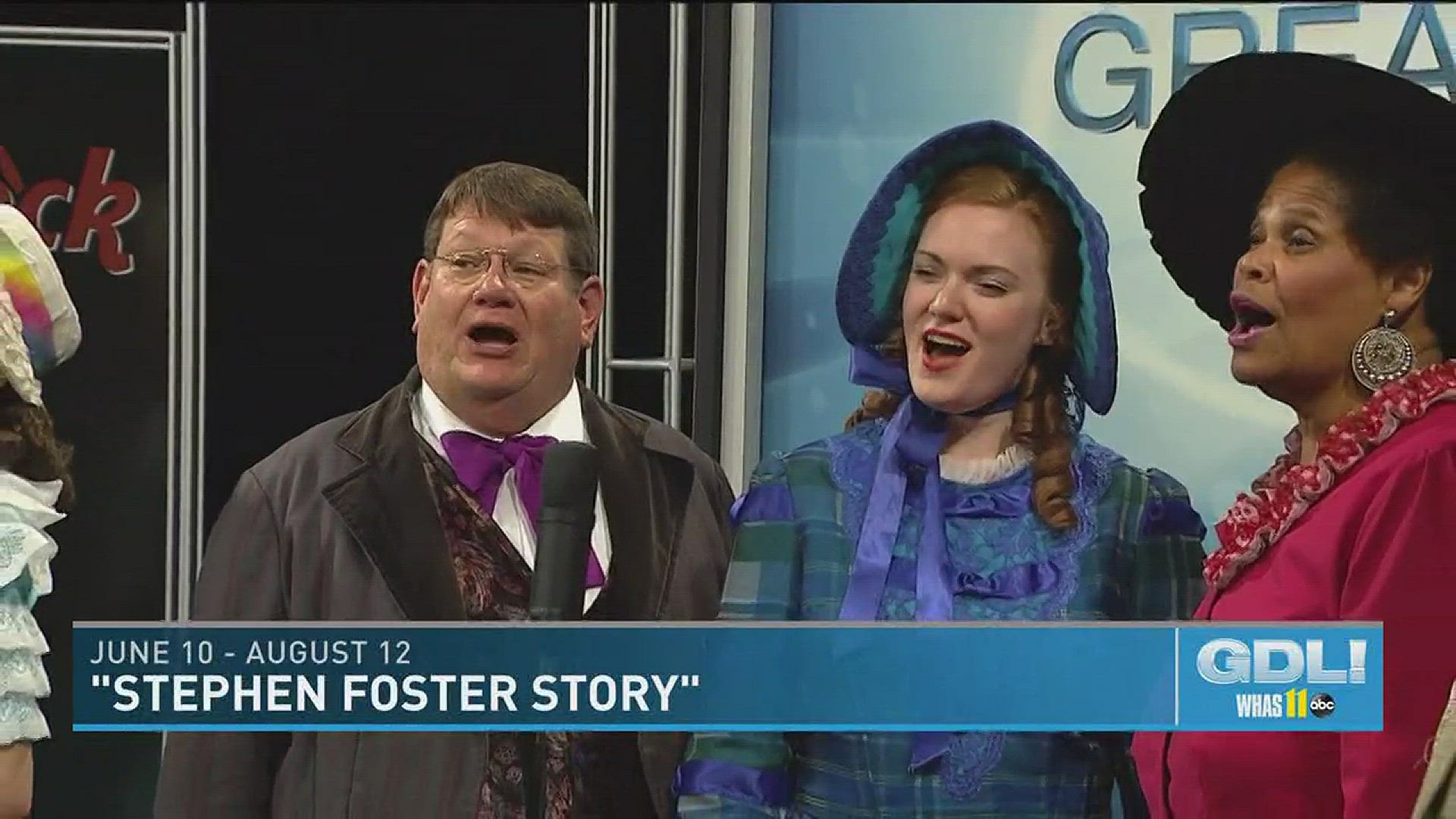 The sun always shines bright on the cast of The Stephen Foster Story ...