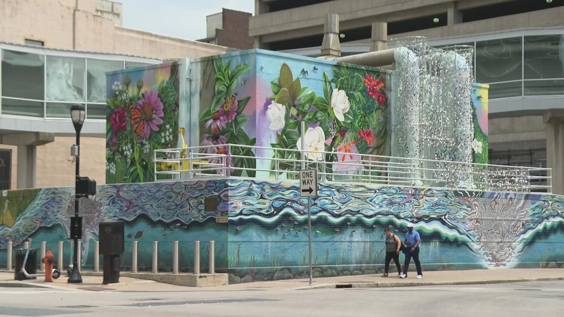 Mural transforms MSD pump station in downtown Louisville | whas11.com