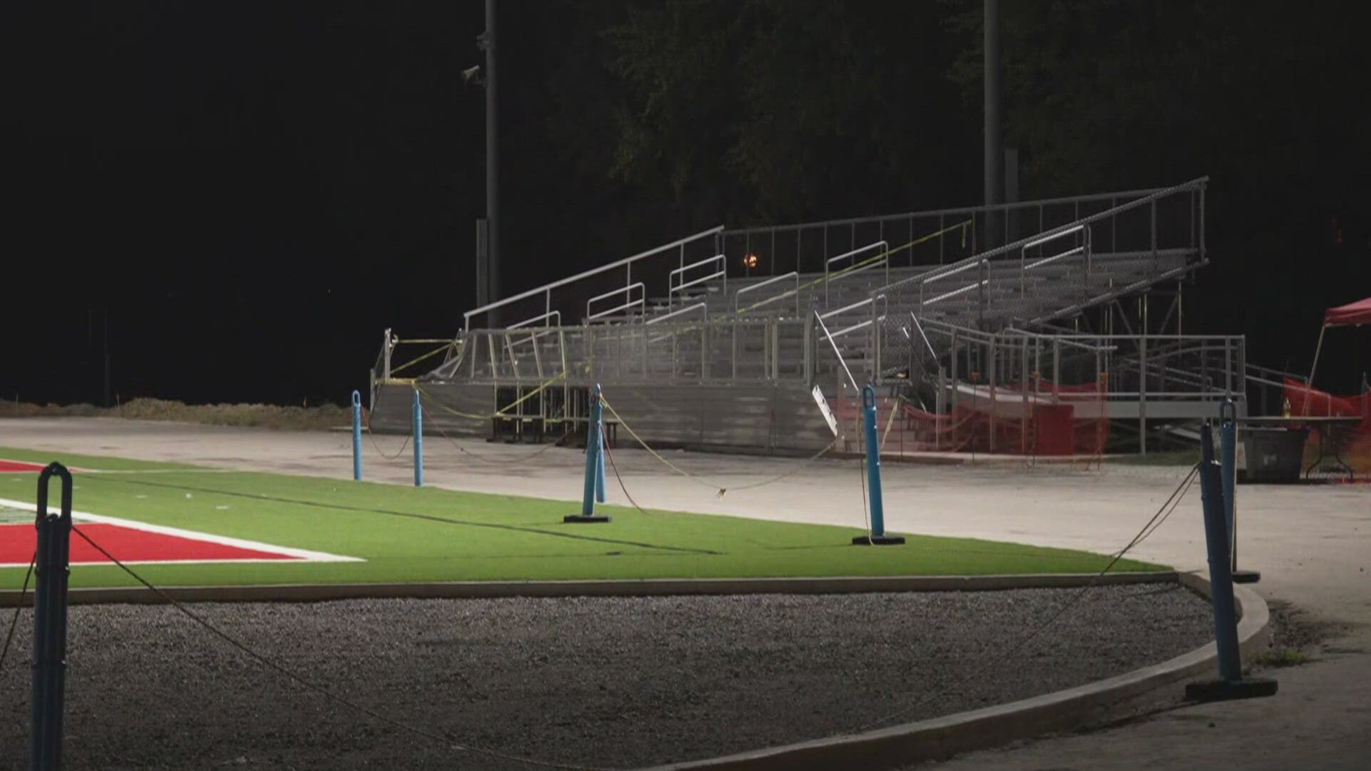 Railing collapses in student section during regional soccer game at ...