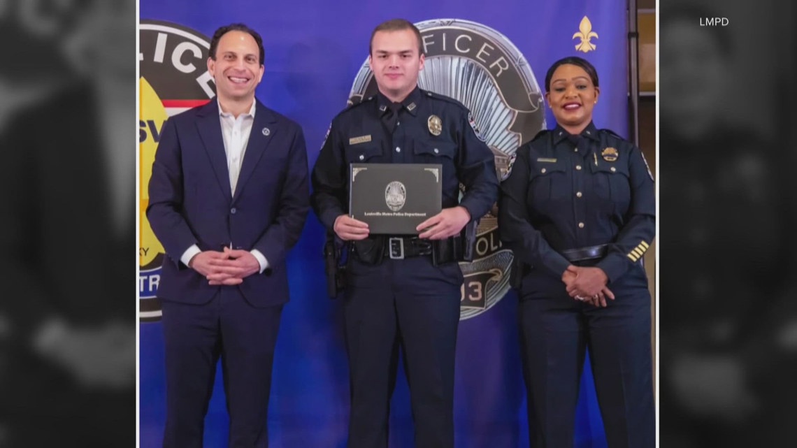 LMPD honors Officer Nick Wilt ahead of medical retirement | whas11.com