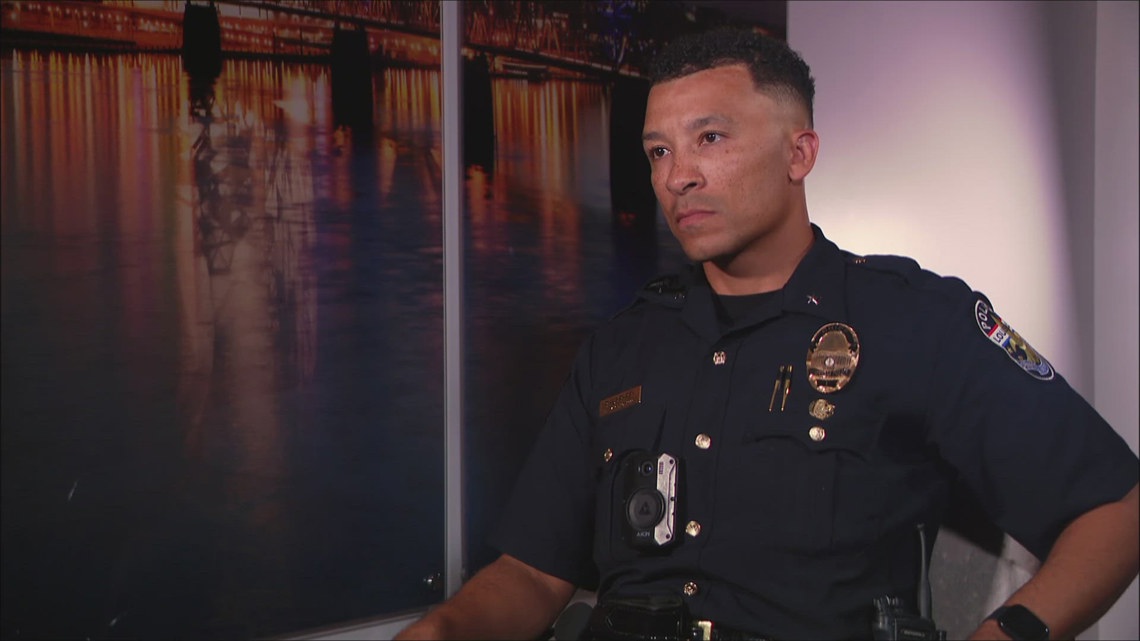 Interim LMPD chief renders first aid to driver after crash | whas11.com