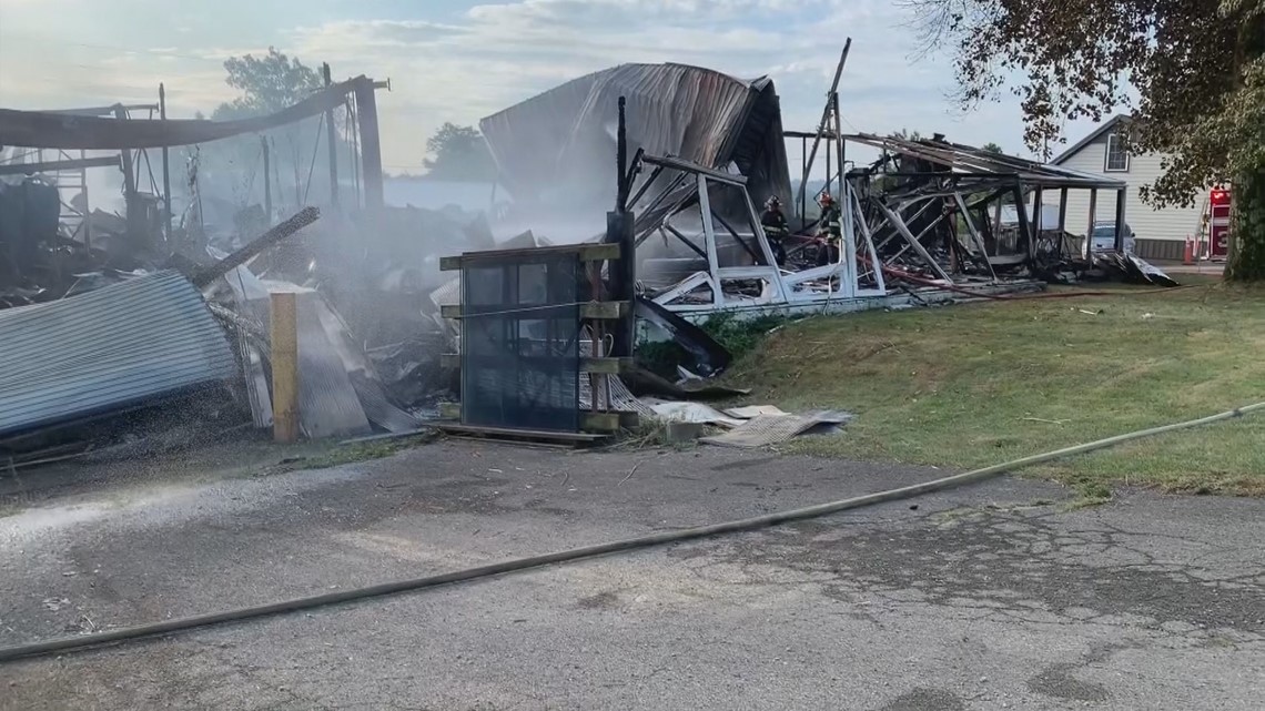 Fire destroys two businesses in Buckner | whas11.com