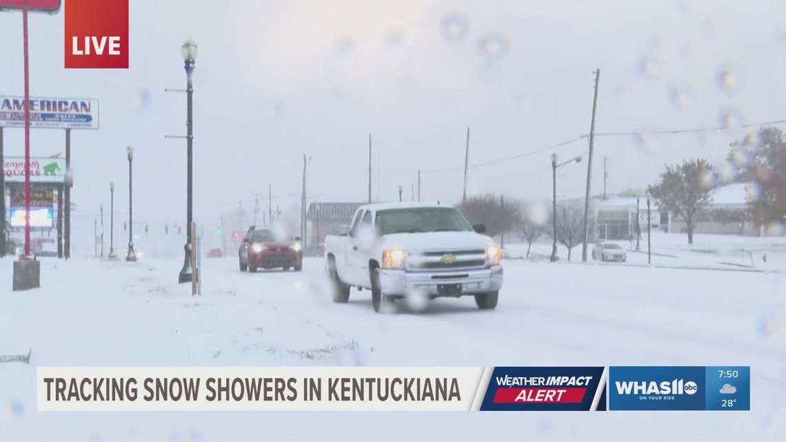 Some Kentucky counties see snowfall on Monday | whas11.com