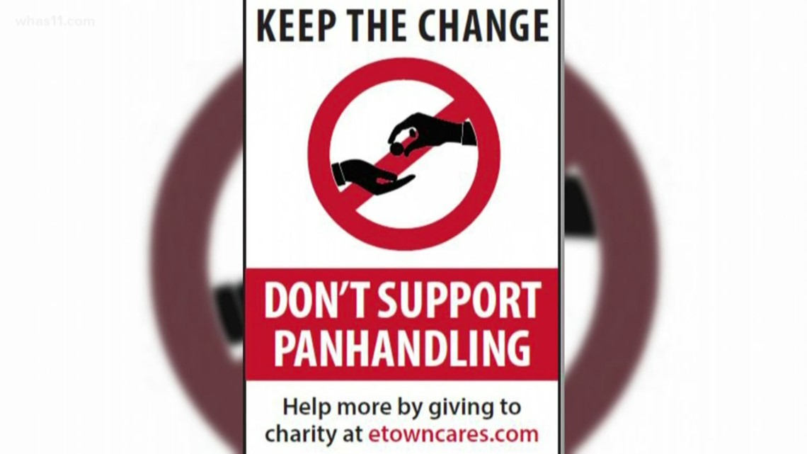 'Don't Support Panhandling' signs working in Elizabethtown, police say ...