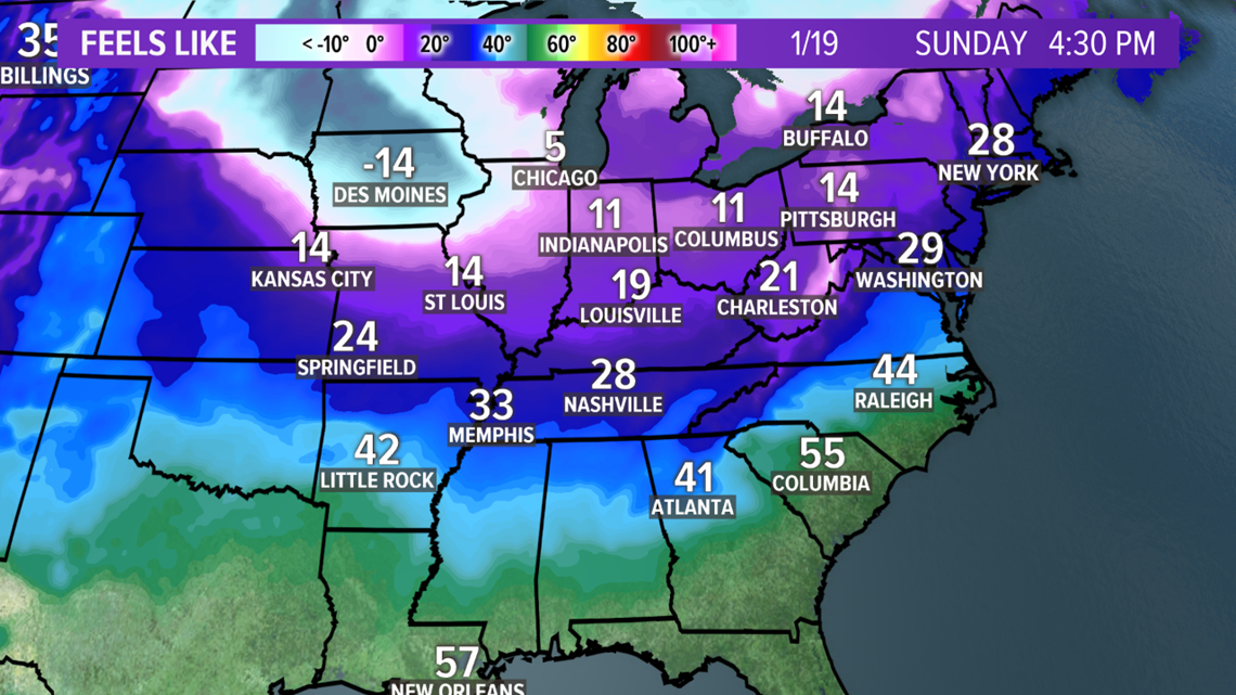 Wet Saturday, then finally COLD weather! | whas11.com