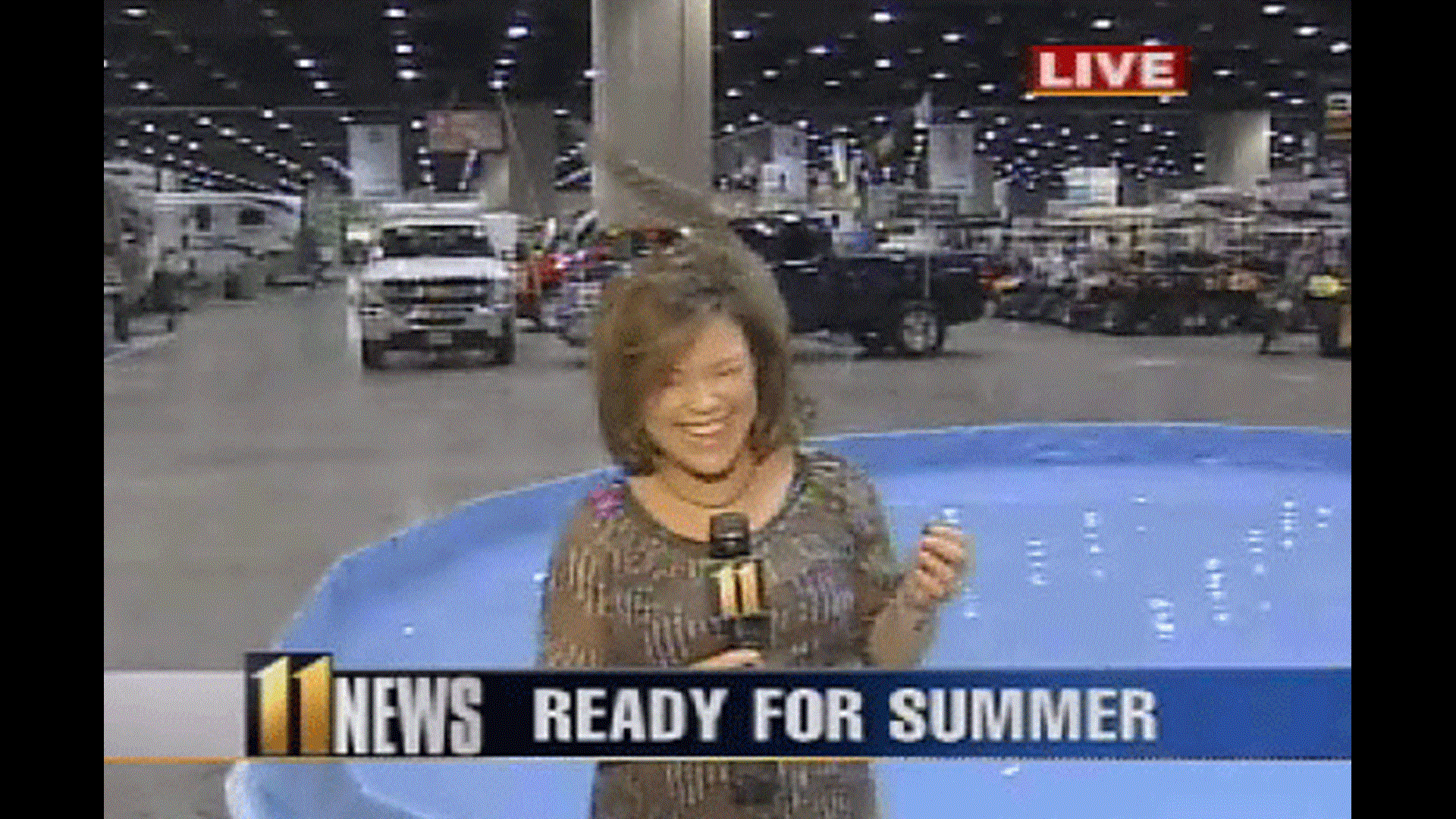 Water skiing squirrel gives WHAS11's Kelsey Starks a new hair do ...