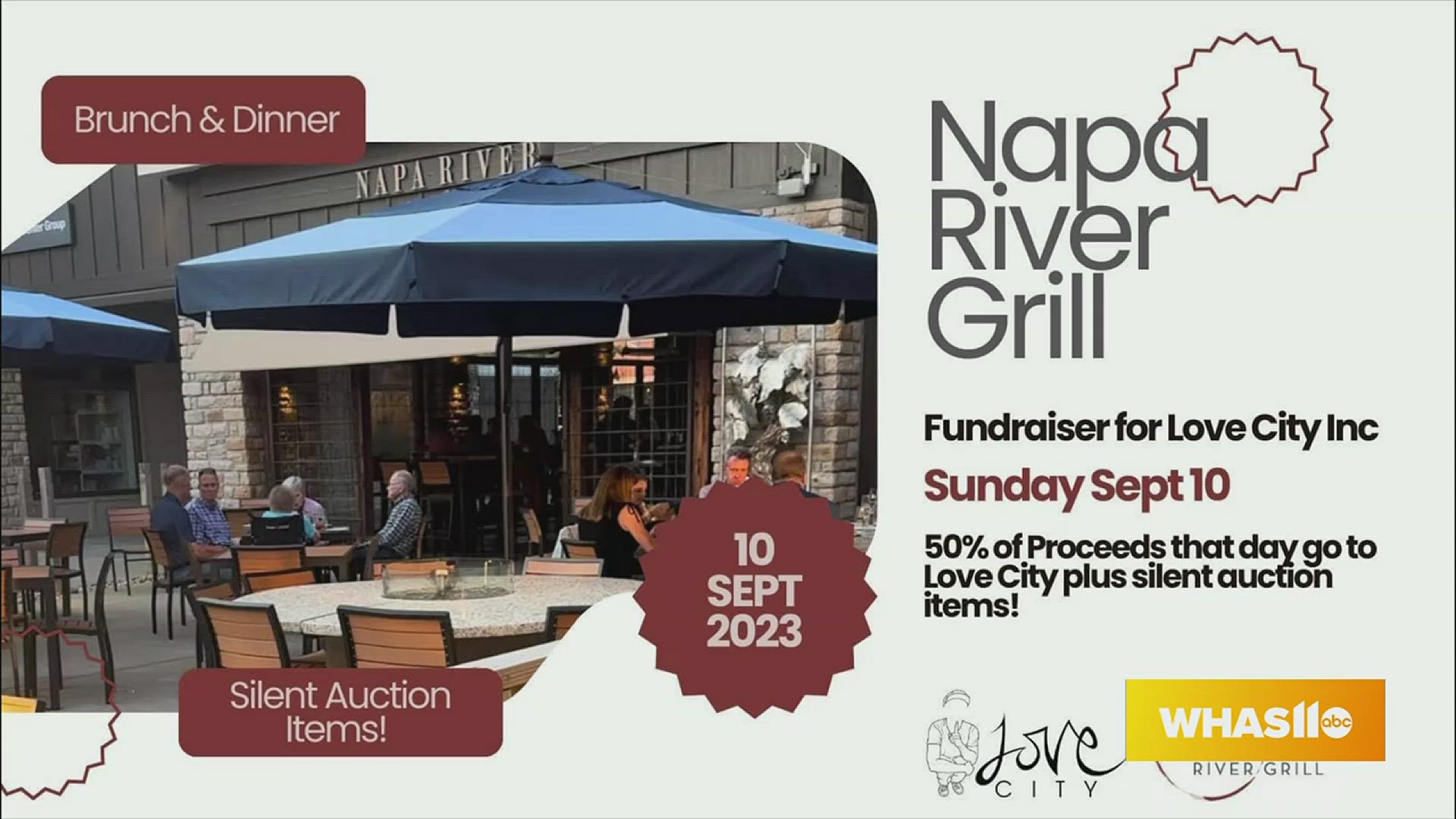 Napa River Grill is Hosting an Event to Benefit Love City | whas11.com