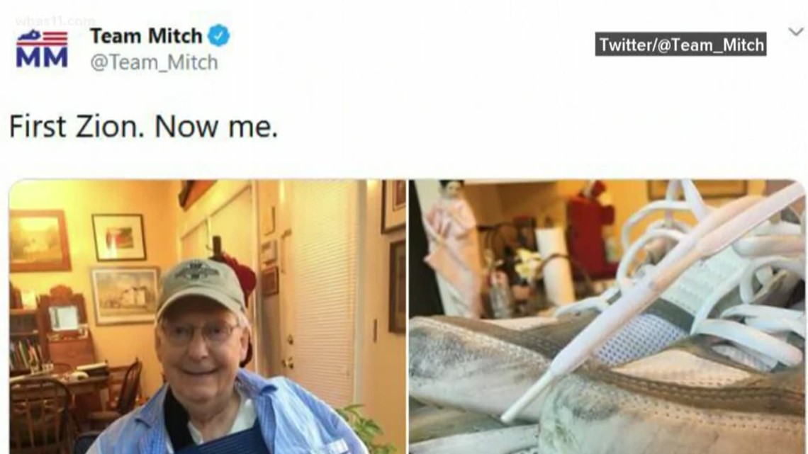 Team Mitch shares new photos of McConnell after injury | whas11.com