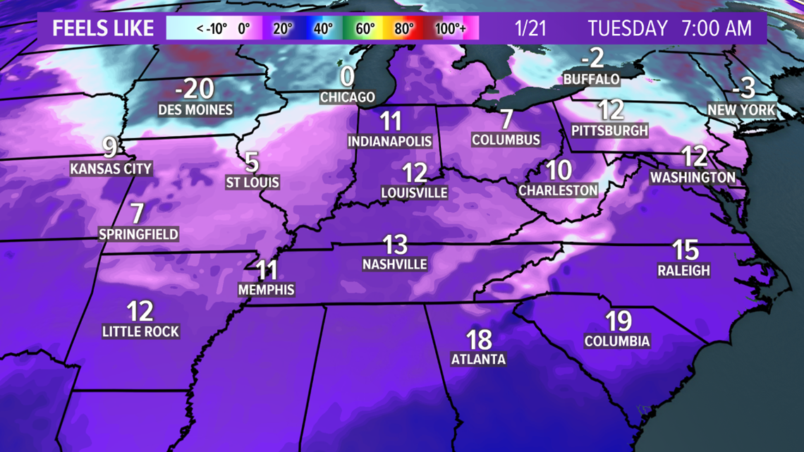 Wet Saturday, then finally COLD weather! | whas11.com