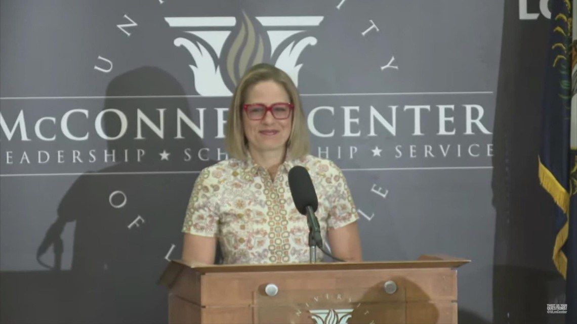 Sinema called 'most effective senator' during Louisville speech ...