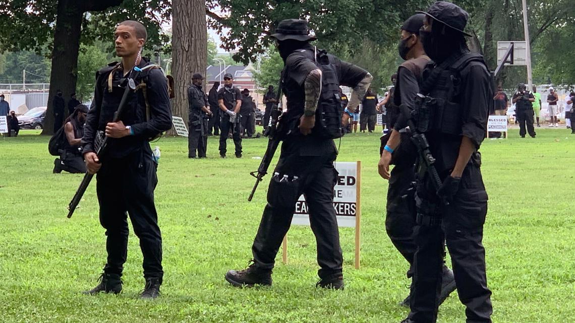 Black militia group in Louisville for Breonna Taylor protest | whas11.com