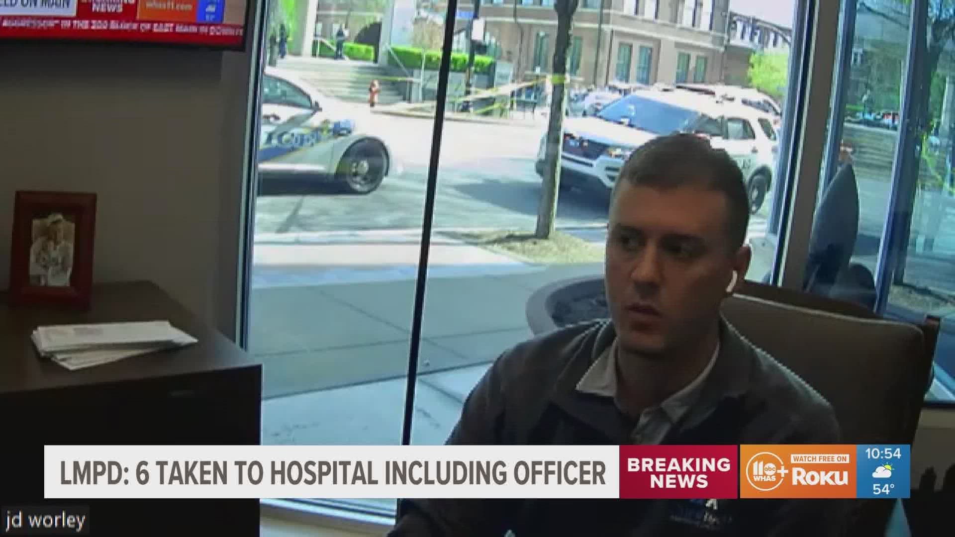 'The glass is shattering' | Man describes Louisville mass shooting ...