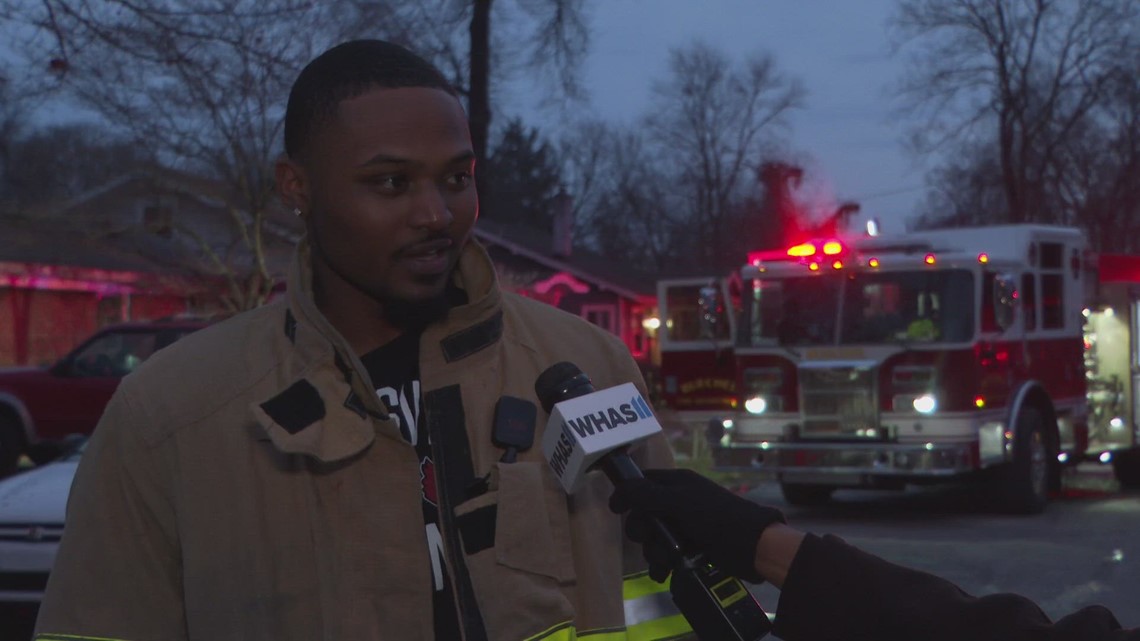 Former volunteer firefighter helps save person from burning home ...