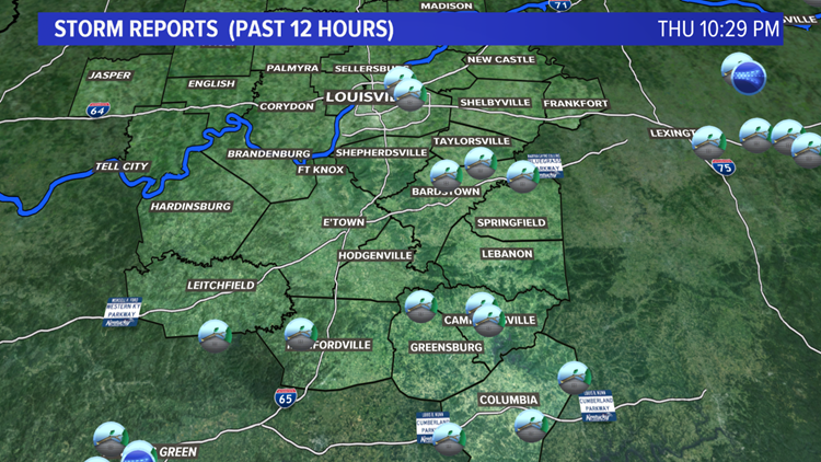 Storms end the heat wave but cause damage in Kentucky | whas11.com