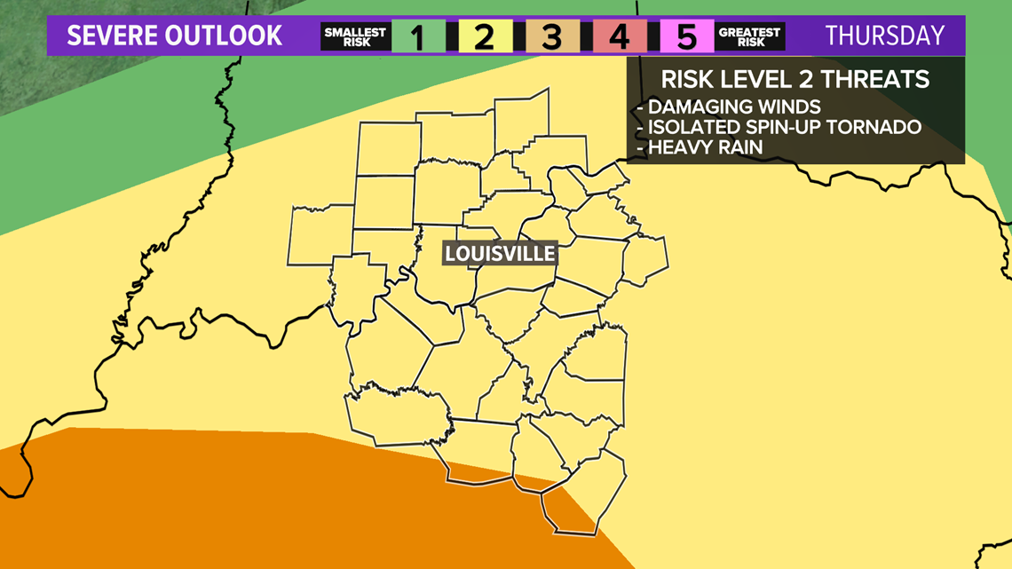 Louisville severe weather risk, here's a timeline for Kentucky | whas11.com