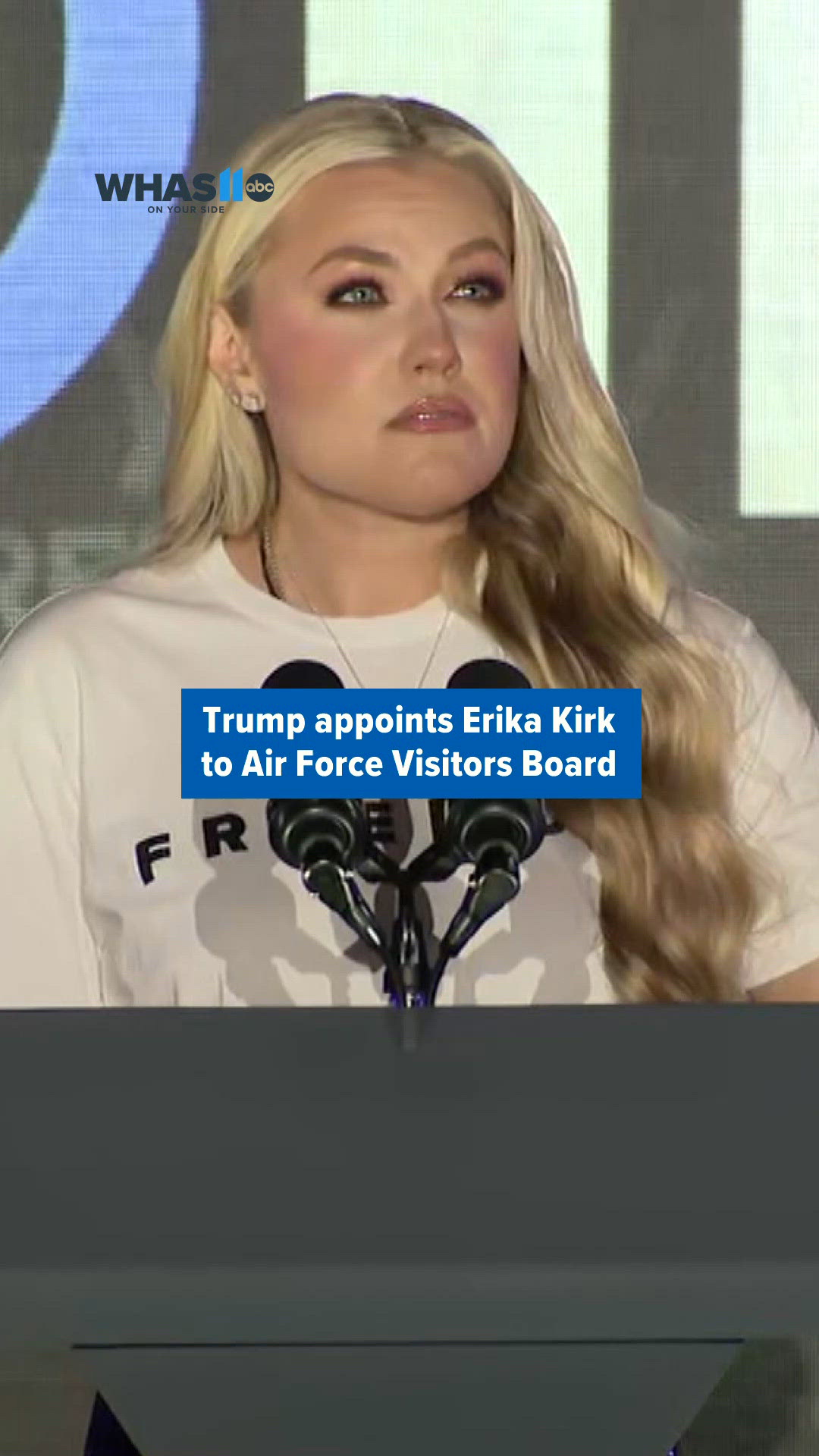 President Trump appoints Erika Kirk to Air Force visitor's board ...
