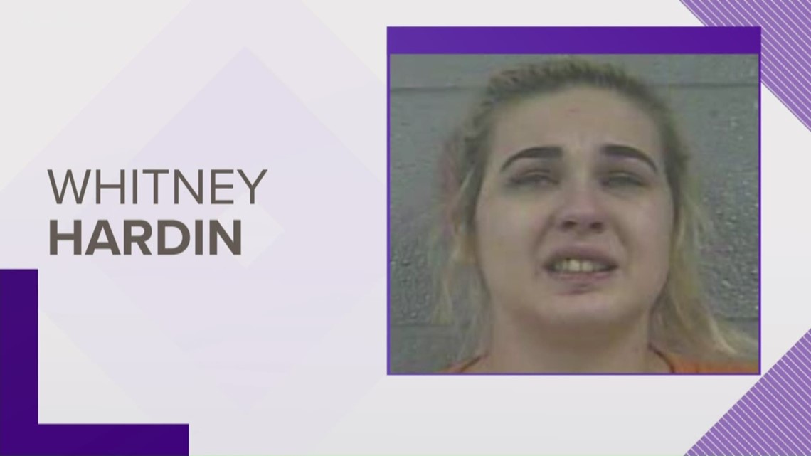 25-year-old Whitney Hardin allegedly crashed into a police cruiser on ...