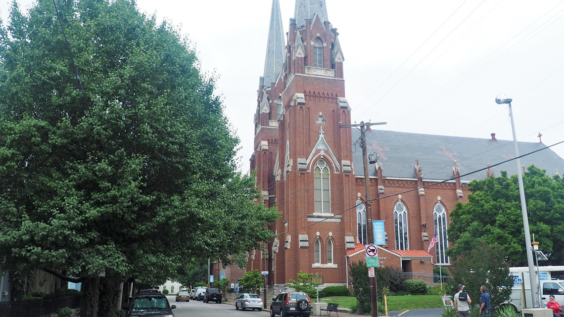 Louisville priest walking to save iconic church steeples | whas11.com