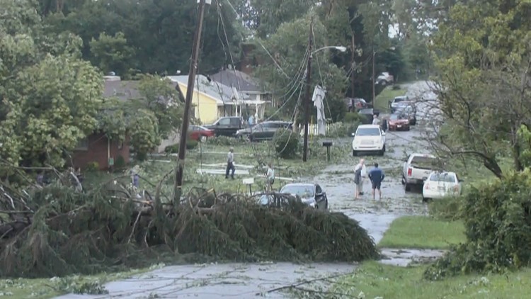 Storms end the heat wave but cause damage in Kentucky | whas11.com