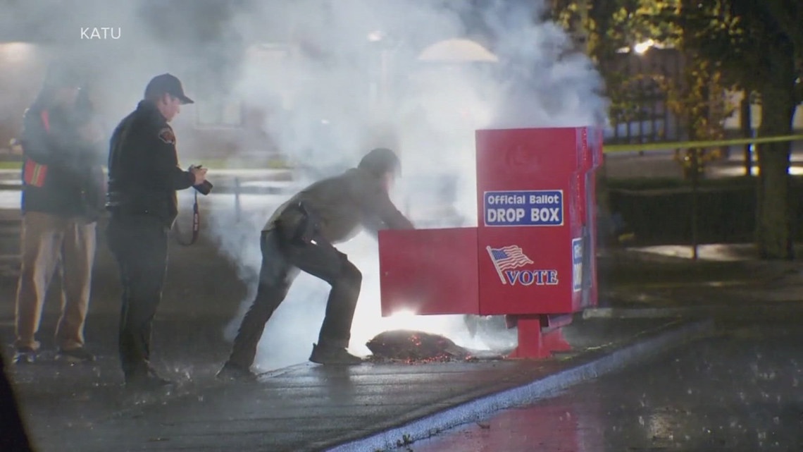 Ballot drop boxes burned in Pacific Northwest; Hundreds of ballots ...