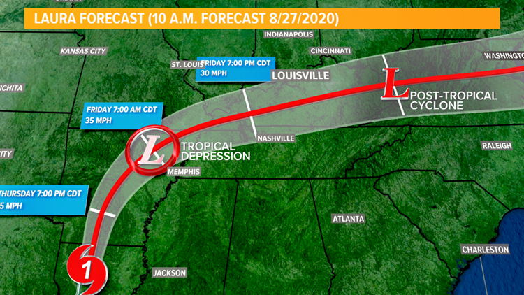 Hurricane Laura remnants to drench parts of Kentucky | whas11.com