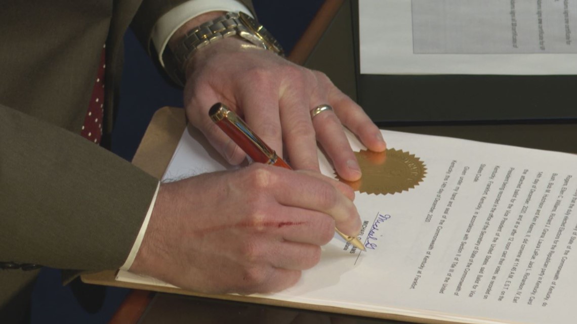 Electoral College: Trump officially declared winner in Kentucky ...