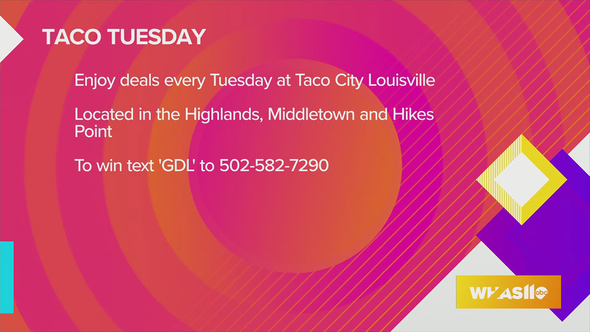 GDL: Taco Tuesday at Taco City Louisville | whas11.com