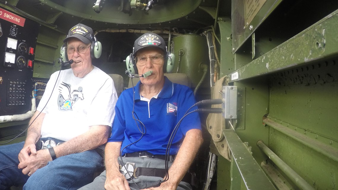 Veterans fly back in time, soaring through the skies on a WWII bomber ...