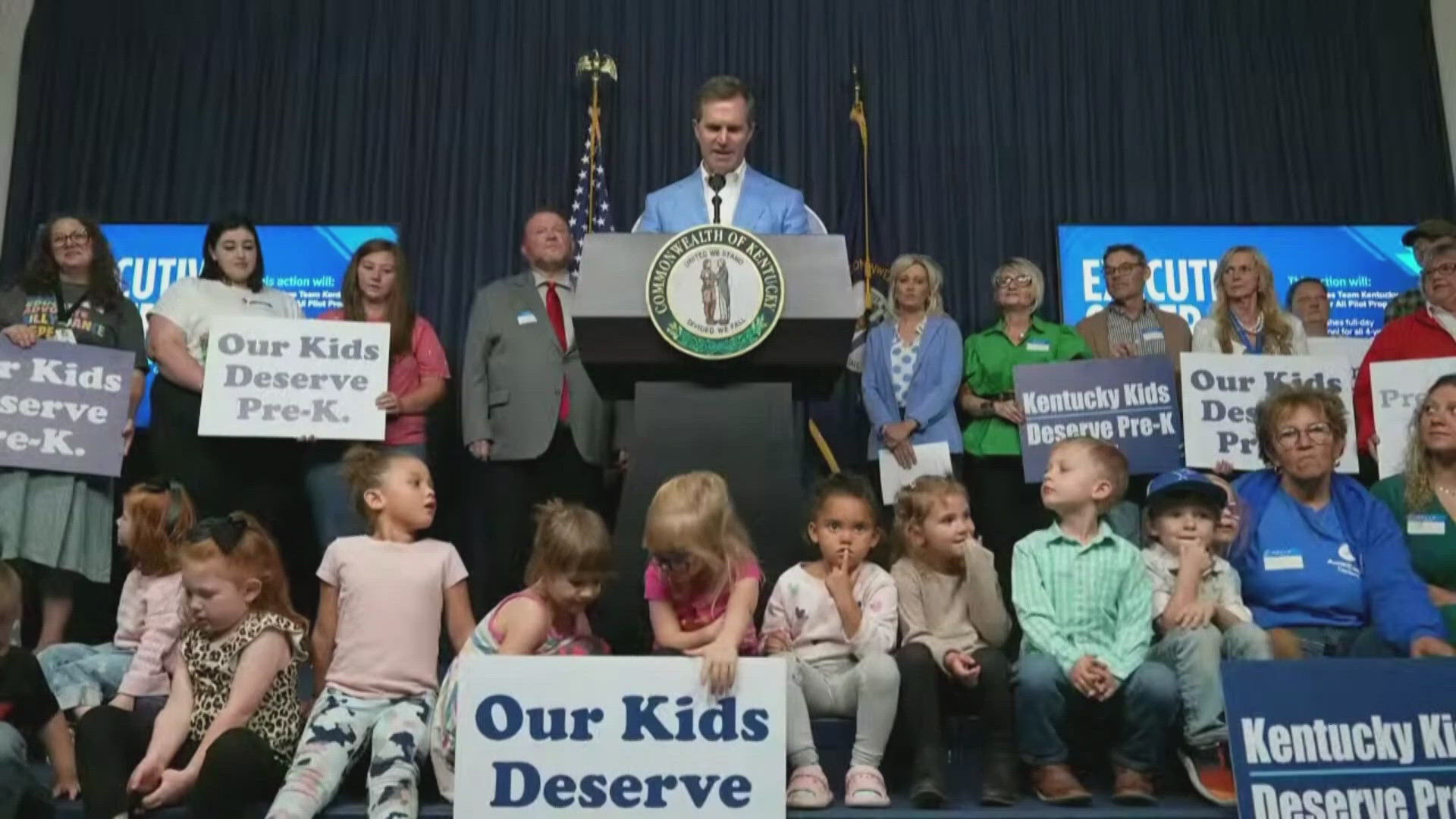Andy Beshear launches 'Pre-K for All' pilot program in 2 rural Kentucky ...