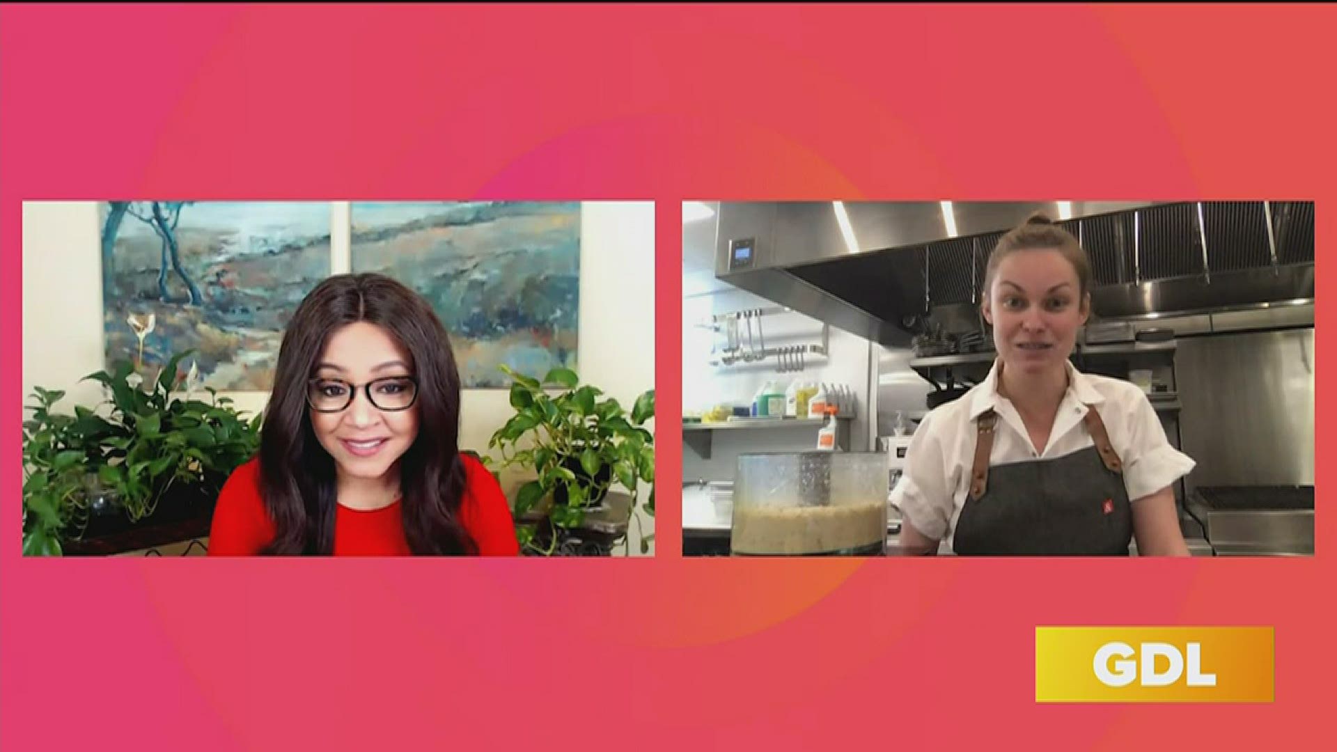 Chef Alison Settles of Barn 8 shows us how to make hummus out of beans ...