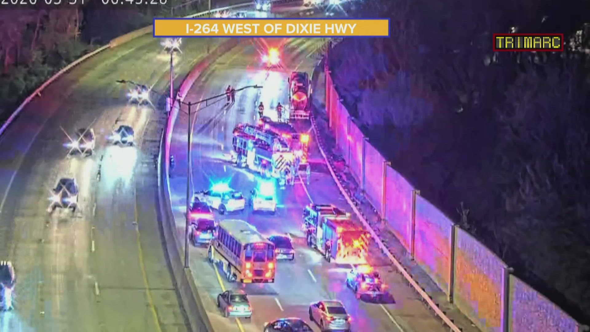 Tanker fire closes part of Watterson Expressway early Tuesday morning ...
