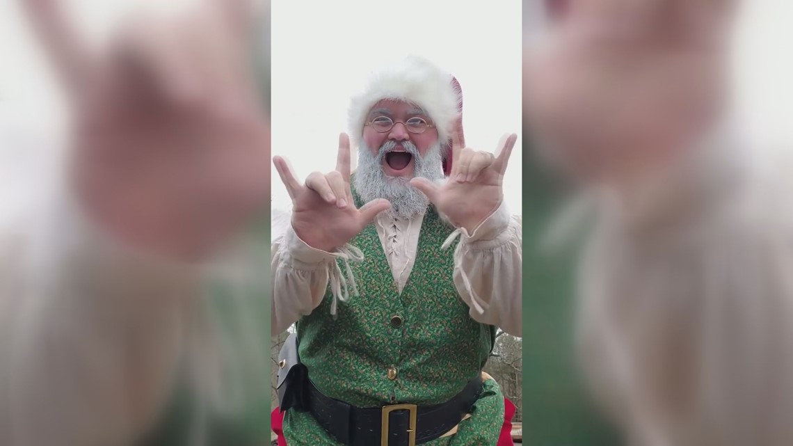 'Signing Santa' uses ASL to share Christmas message in heartwarming ...