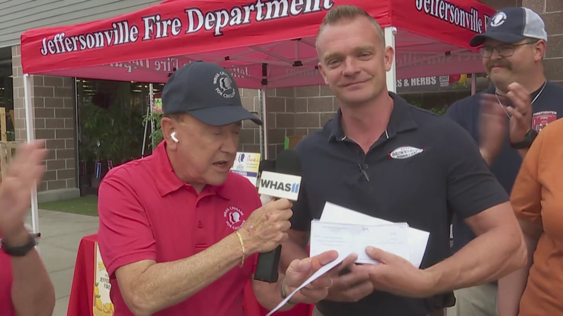 Jeffersonville Fire presents check to WHAS Crusade for Children ...