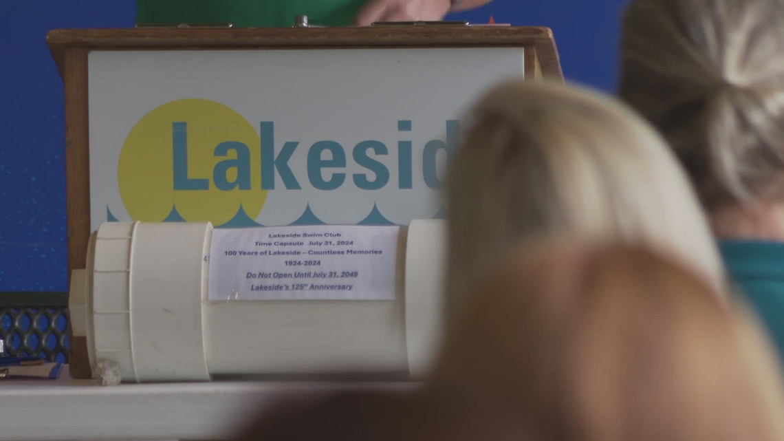 Lakeside Swim Club celebrates 100 years, creates time capsule | whas11.com