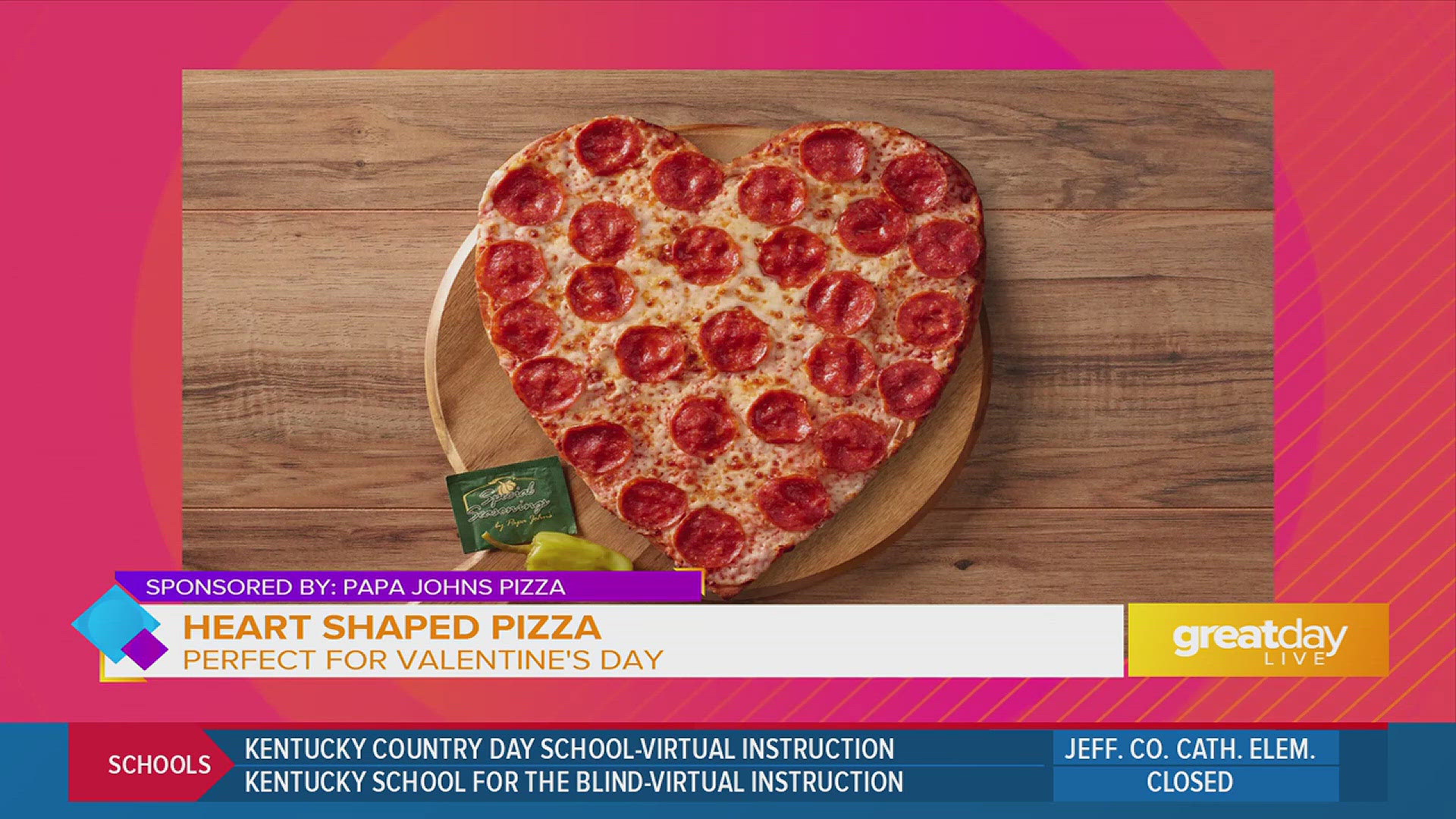 Grab a Heart Shaped Pizza at Papa John's this Valentine's Day | whas11.com